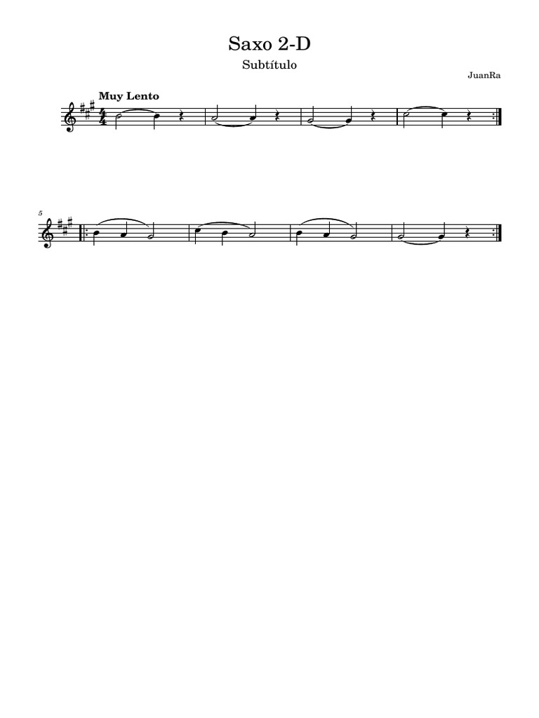 Saxo 2-D | PDF