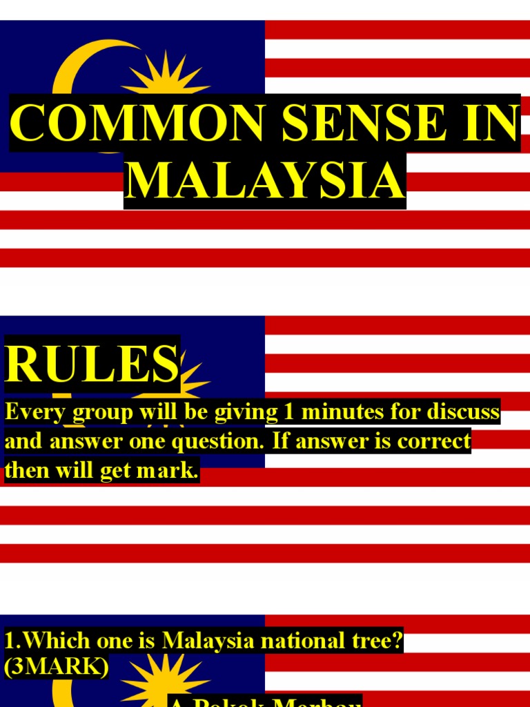 Common Sense in Malaysia | PDF | Malaysia | Asia