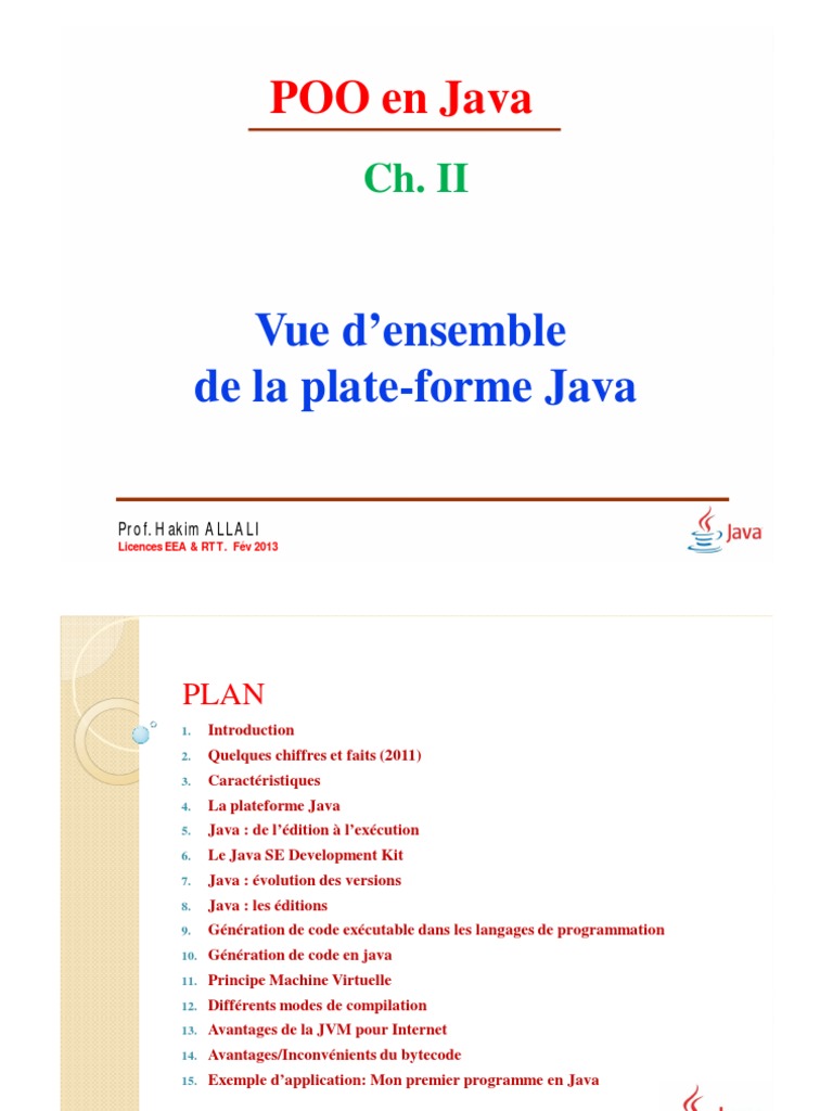 Chap 02 Poo en Java | PDF | Java (Langage de programmation) | Java (technique)