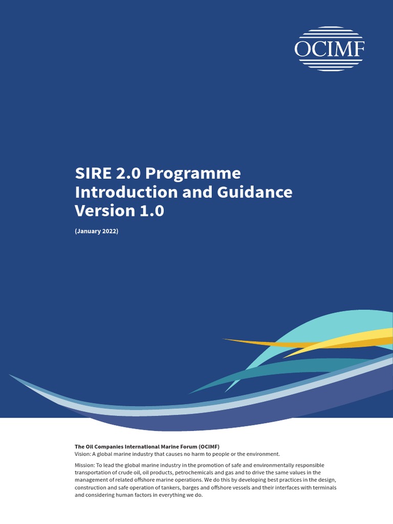 SIRE 2.0 Programme - Introduction and Guidance - Version 1.0 (January ...