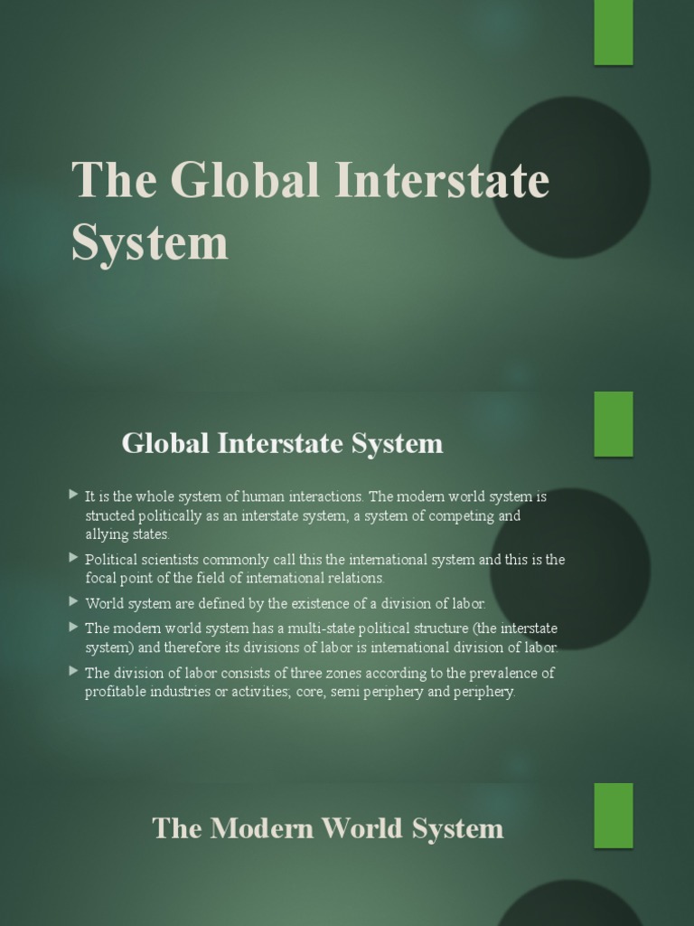 The Global Interstate System | PDF