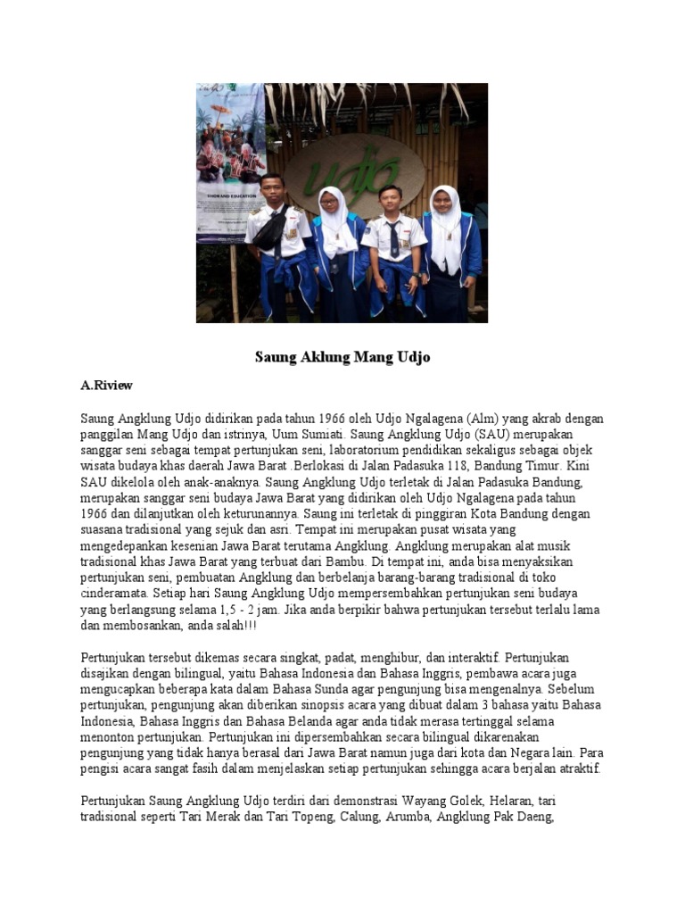 Angklung Udjo | PDF