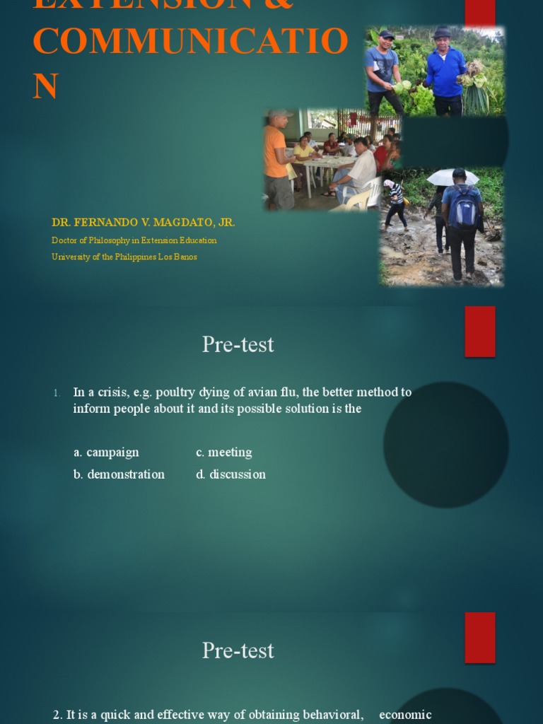 Extension and Communication | PDF | Communication | Theory