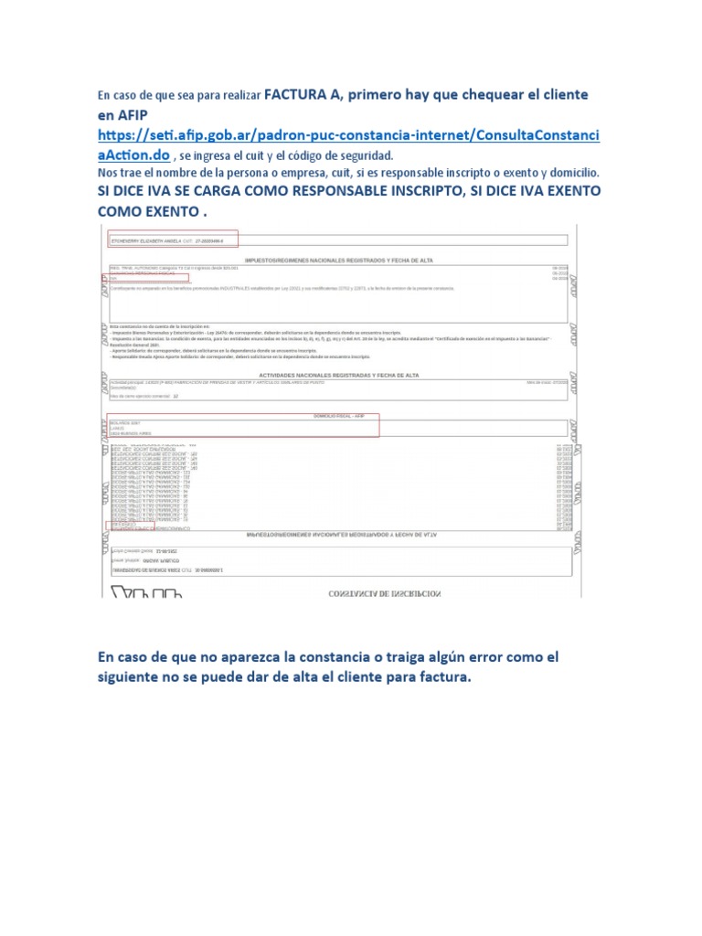 Afip para Dar Alta | PDF