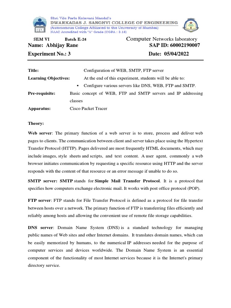 Abhijay CN EXP3 | PDF | Business | Computers