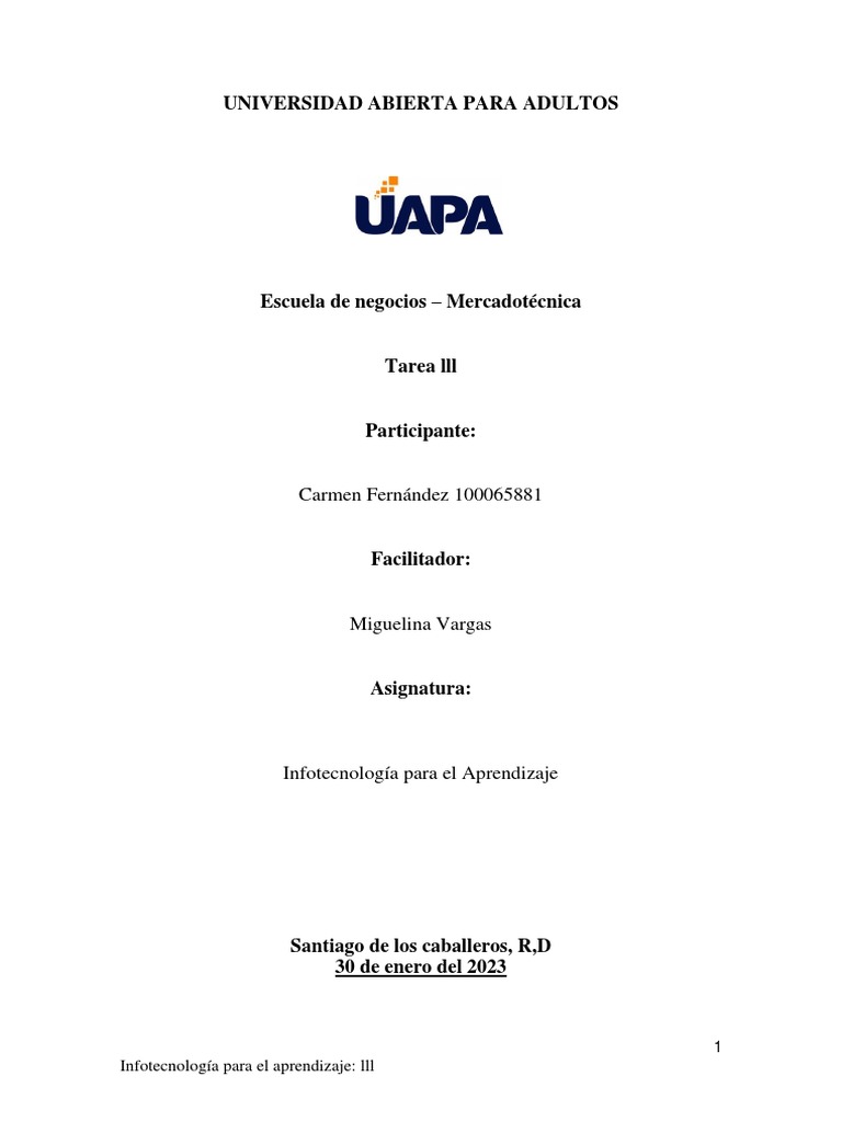 Tarea LLL.C | PDF | Aprendizaje | Ciencia cognitiva Tarea LLL.C | PDF | Aprendizaje | Ciencia cognitiva