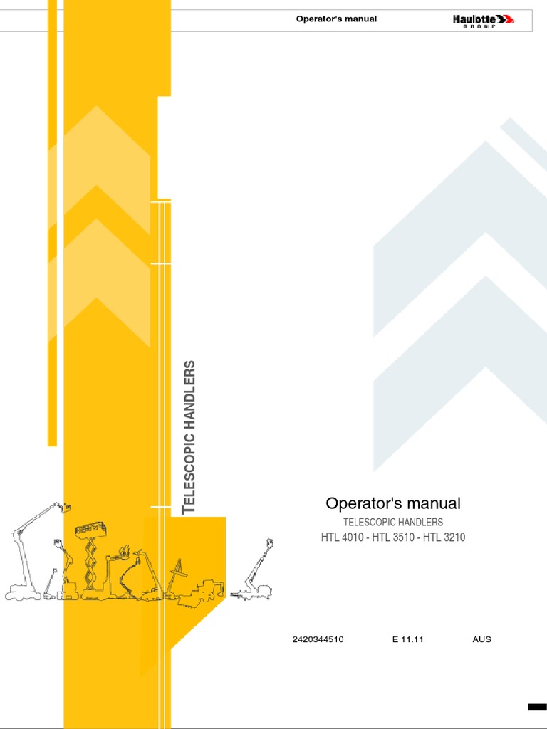 Haulotte HTL 3210 Operators Manual | PDF | Truck | Safety
