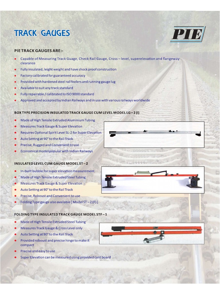 PIE Track - Gauges | PDF