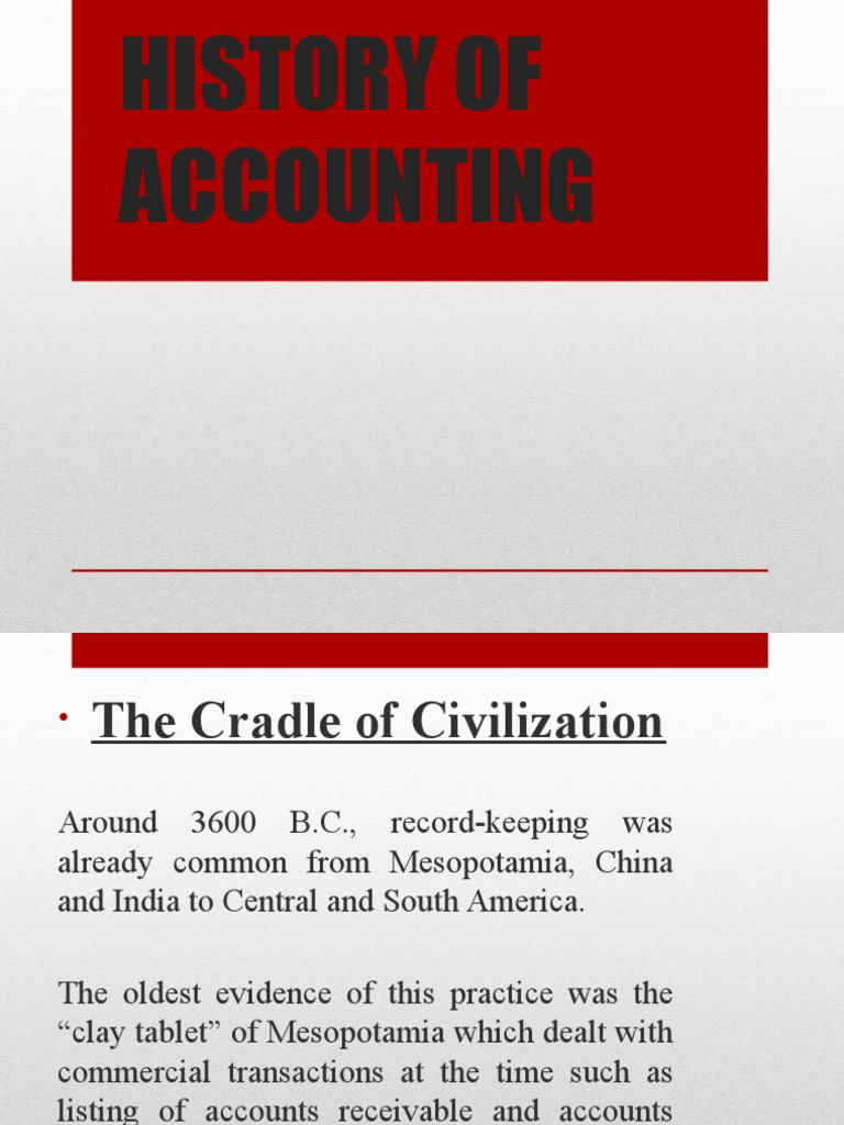 The Evolution of Accounting Practices: From Ancient Record Keeping to ...