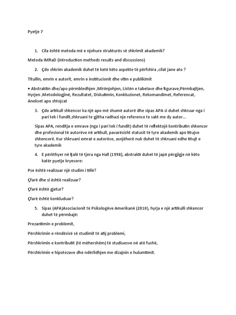 Pyetje 7 | PDF