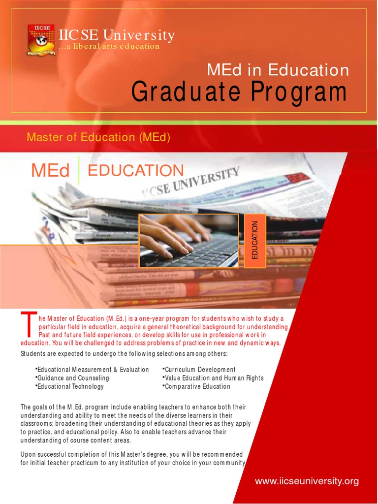 COURSE OUTLINE MEd Education | PDF