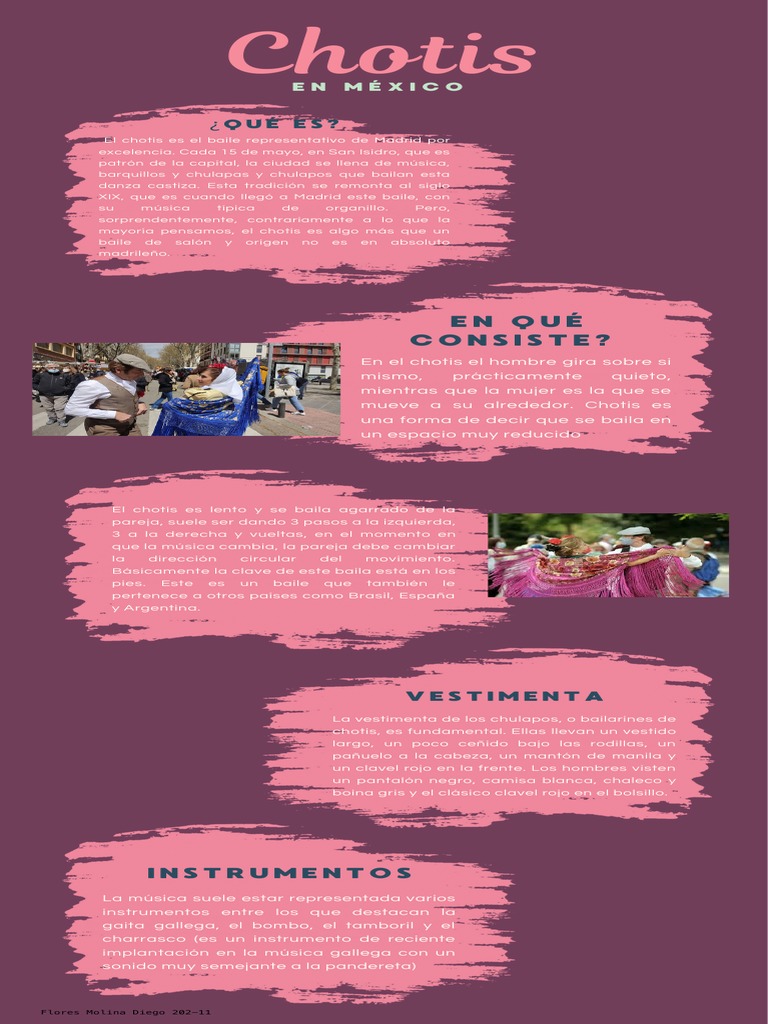 Vestuario y baile del chotis en México | PDF | Bailes | Las artes escénicas