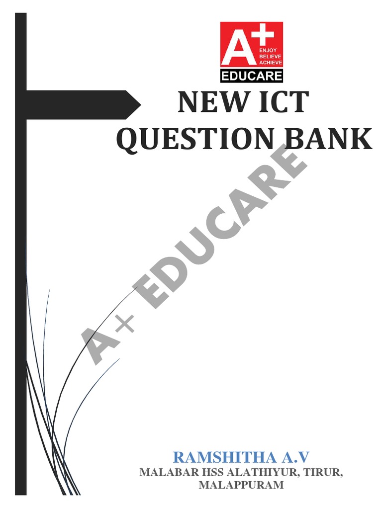 Class 10 ICT Question Bank | PDF | Adobe Illustrator | Image Editing