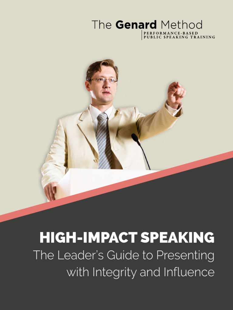 High Impact Speaking | PDF | Leadership | Public Speaking High Impact Speaking | PDF | Leadership | Public Speaking