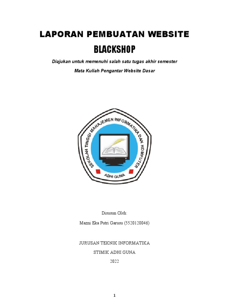 Laporan Pembuatan Website | PDF