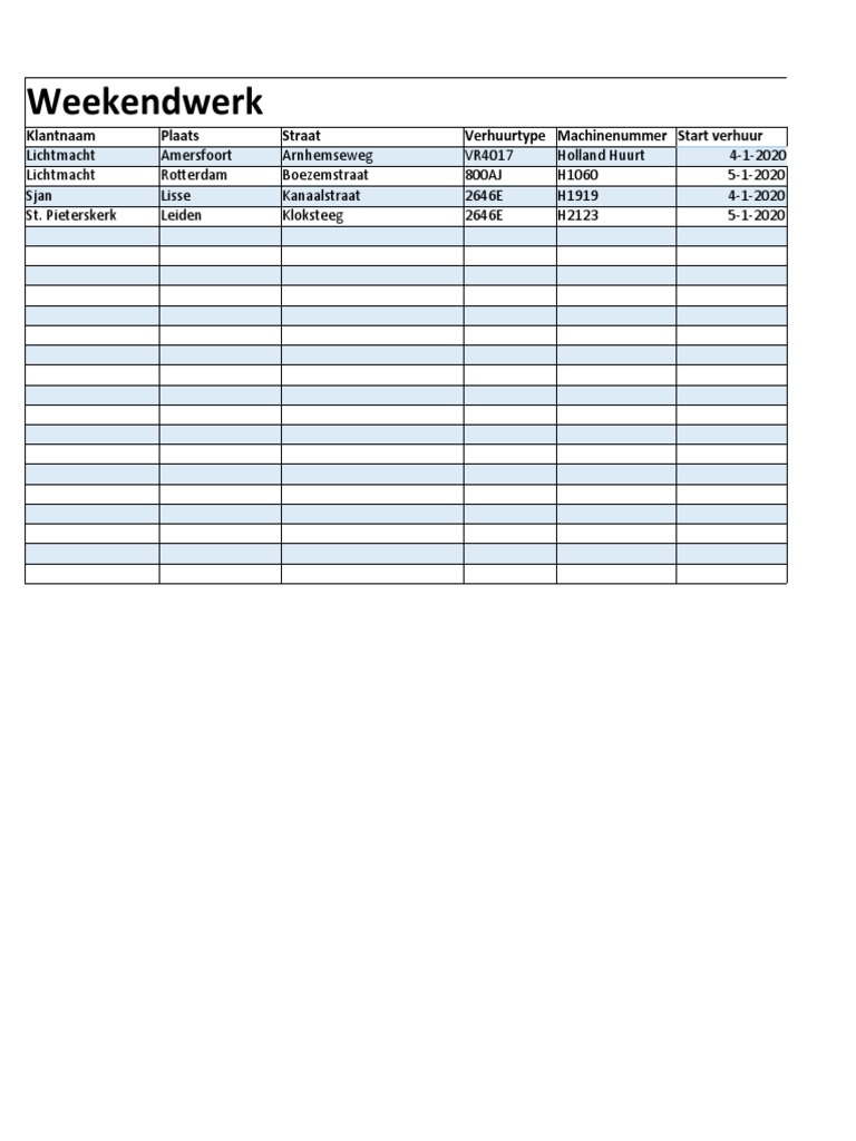 Weekendwerk 2019 | PDF