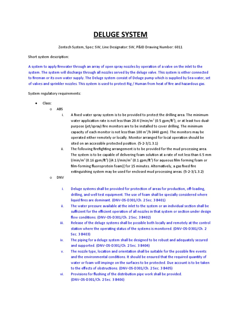6011 - Deluge System | PDF | Fire Sprinkler System | Valve