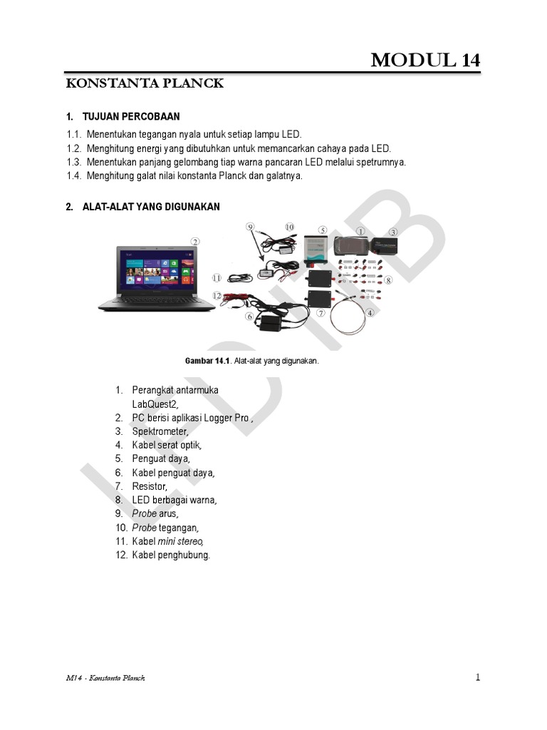 Eksperimen Konstanta Planck | PDF | Teknologi & Rekayasa