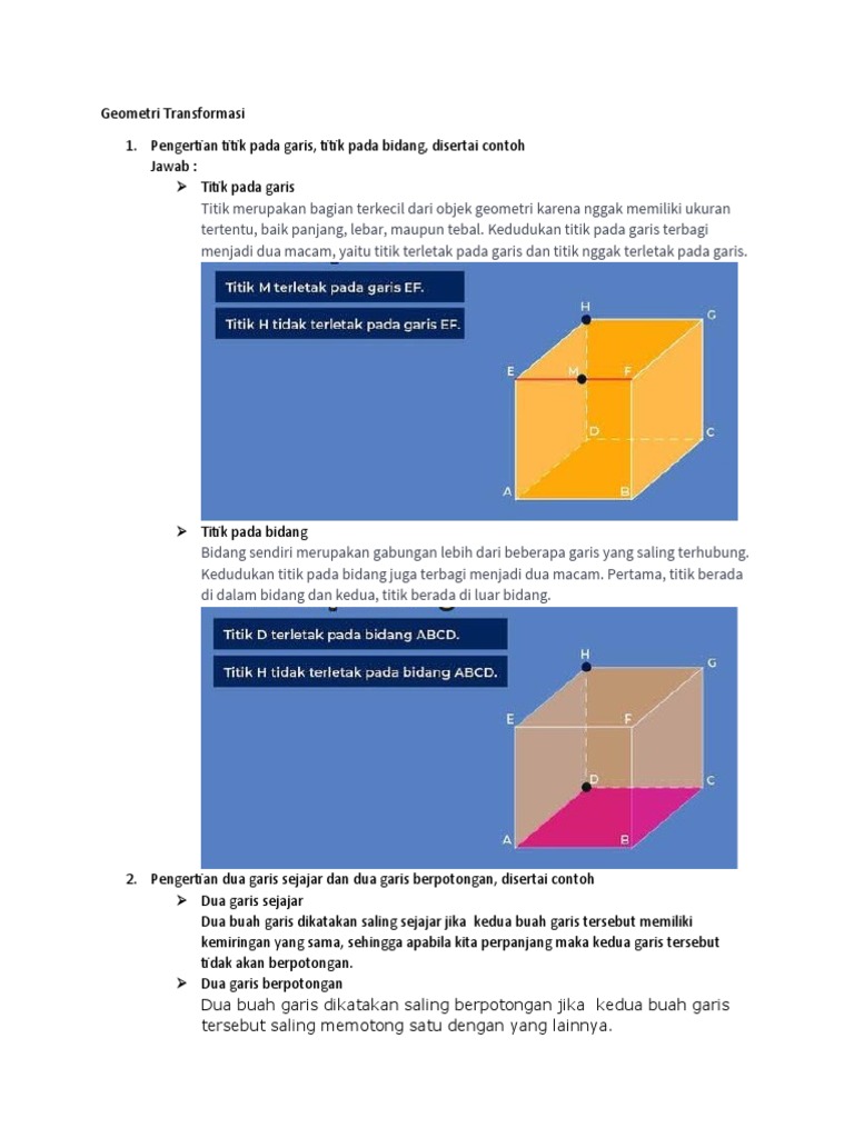 Geometri Transformasi | PDF