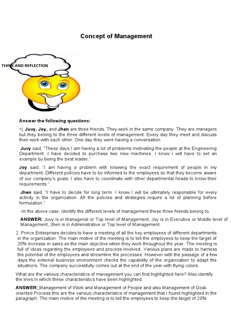 Concept of Management | PDF | Learning | Science