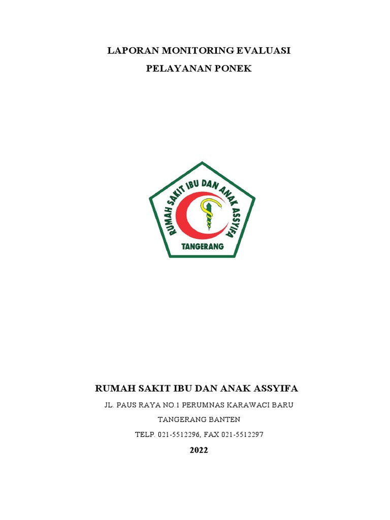 Monitoring Dan Evaluasi Ponek Rsia Assyifa | PDF