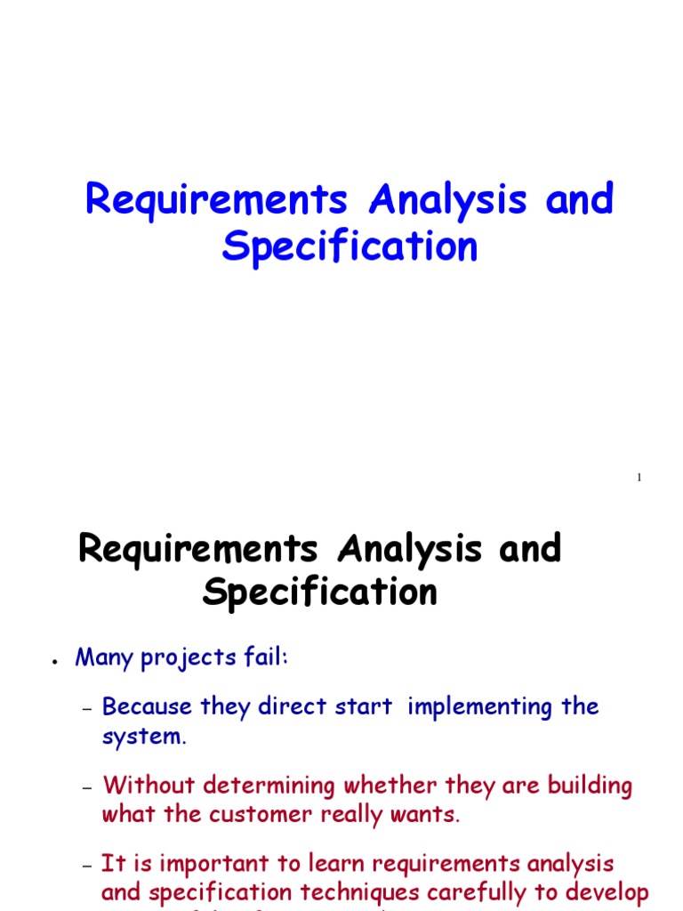 Software Engineering PPT - 3 | PDF | Specification (Technical Standard) | System