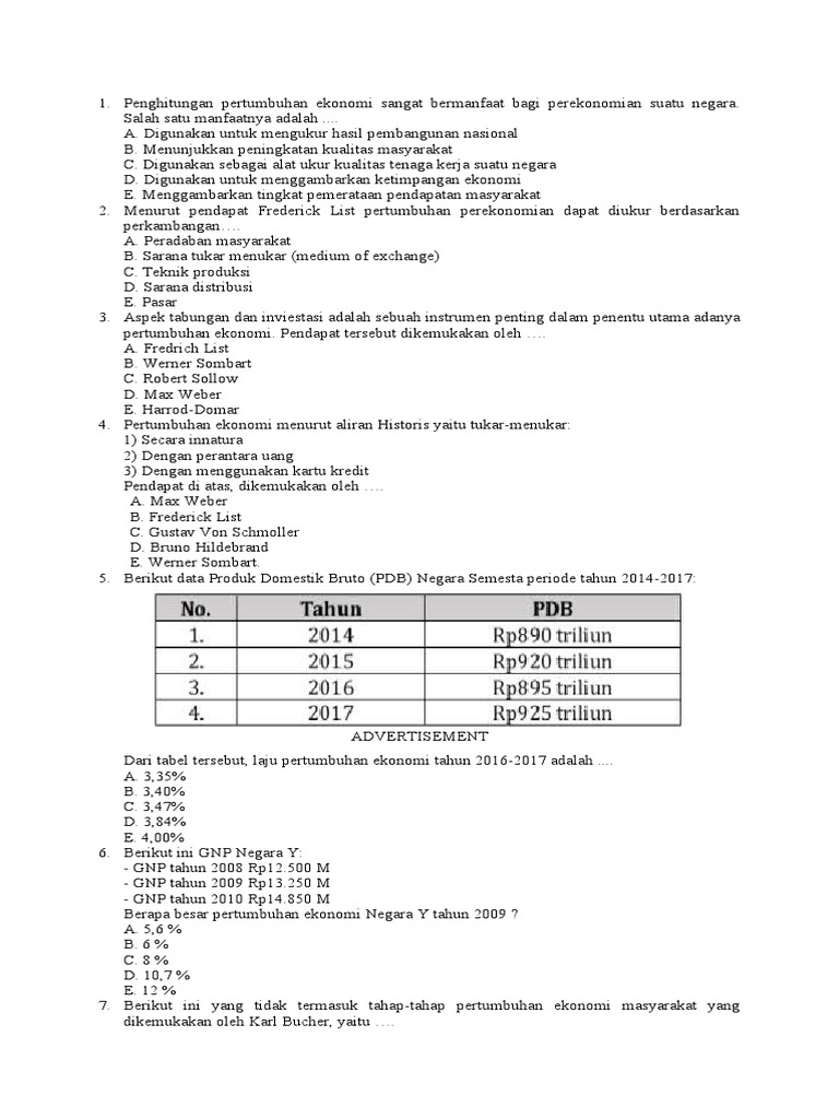 Paket A Soal UH 1 | PDF