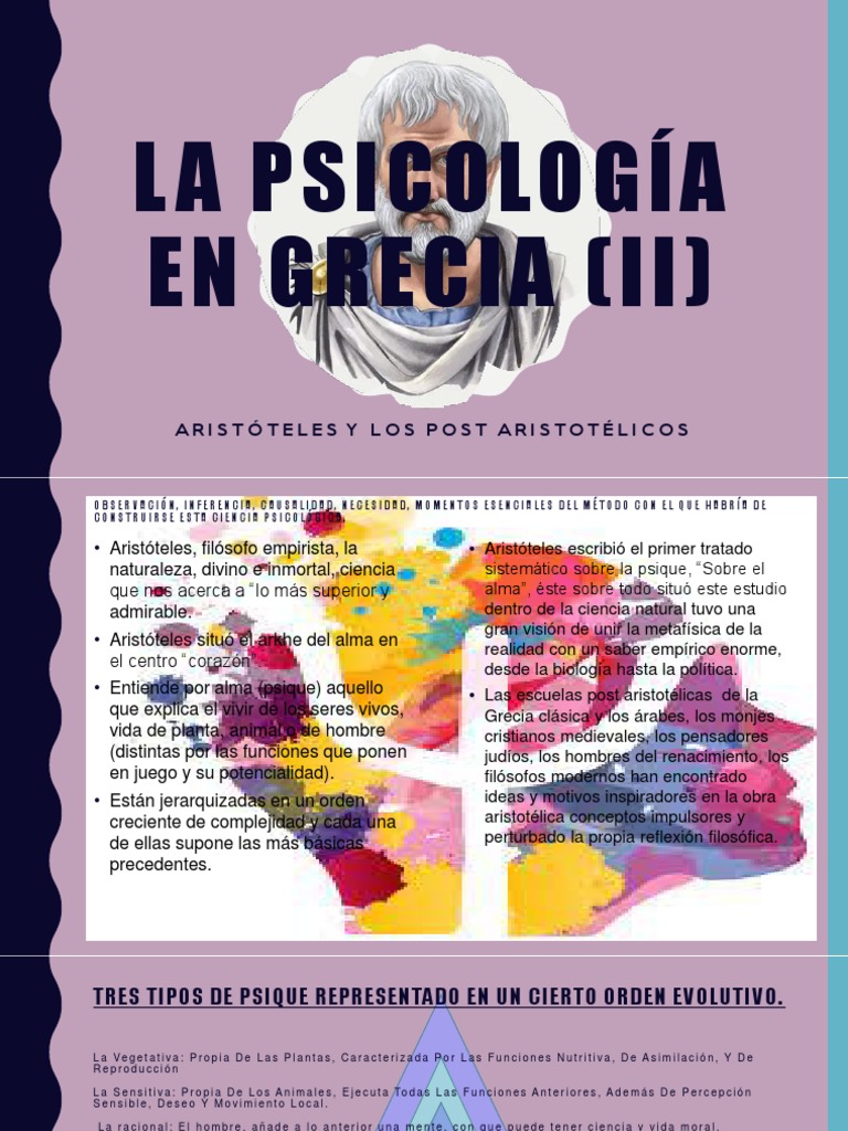 La Psicología en Grecia (II) | PDF | Aristóteles | Teoría de sustancias