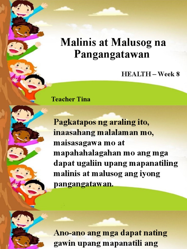 Health - Week 8 | PDF