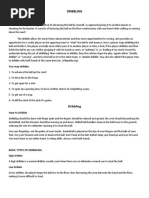 Types of Dribbling PDF | PDF