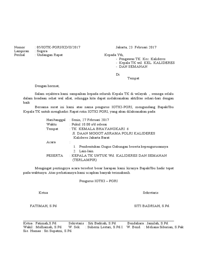 Surat Surat IGTK | PDF | Griya & Taman | Kesehatan Holistik