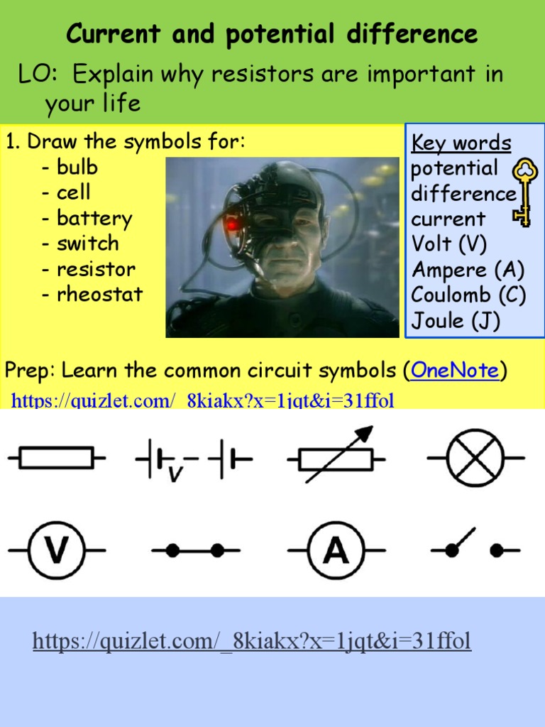 Current and Potential Difference | PDF | Voltage | Electric Current