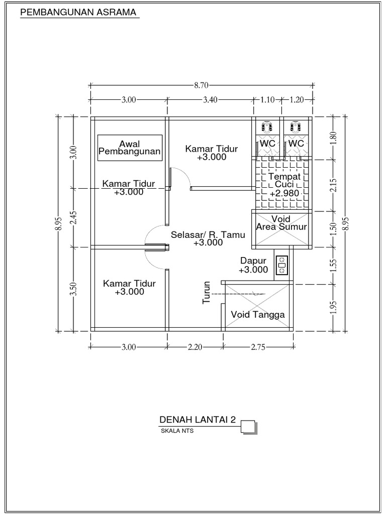 2.denah Lantai 2 | PDF