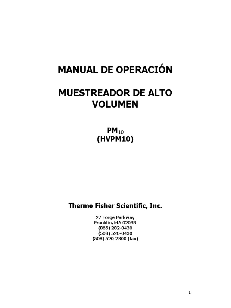 MANUAL DE OPERACION DE HIVOL - FINAL - Espaã Ol | PDF