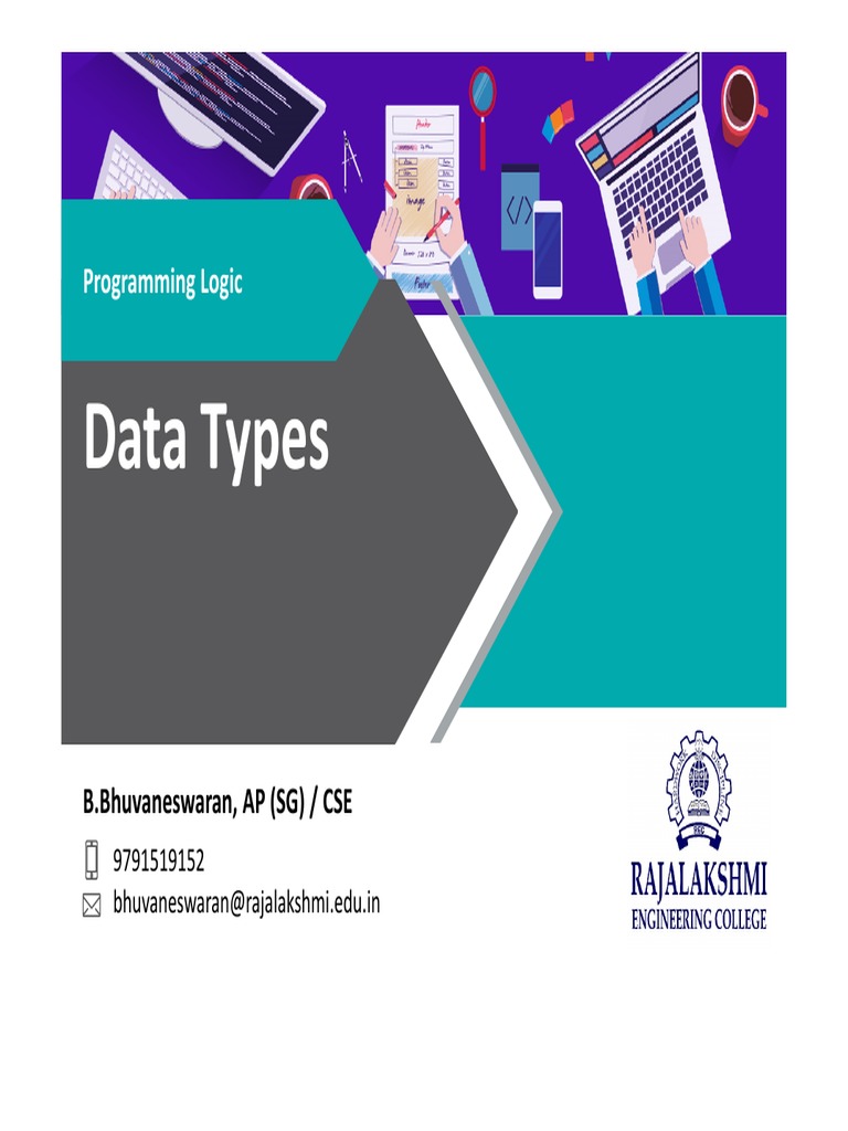 04 Data Types Pdf Integer Computer Science Data Type