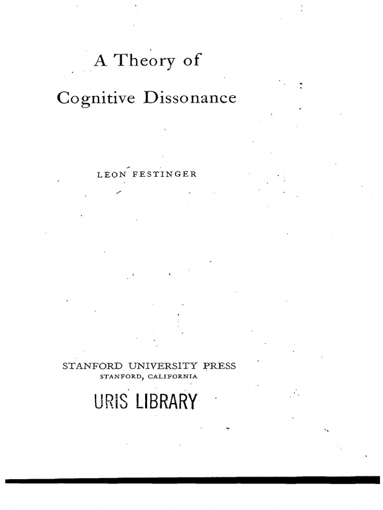 A Theory of Cognitive Dissonance (PDFDrive) | PDF | Attitude ...