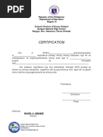 Sulat Pahibalo Sa Ginikanan | PDF