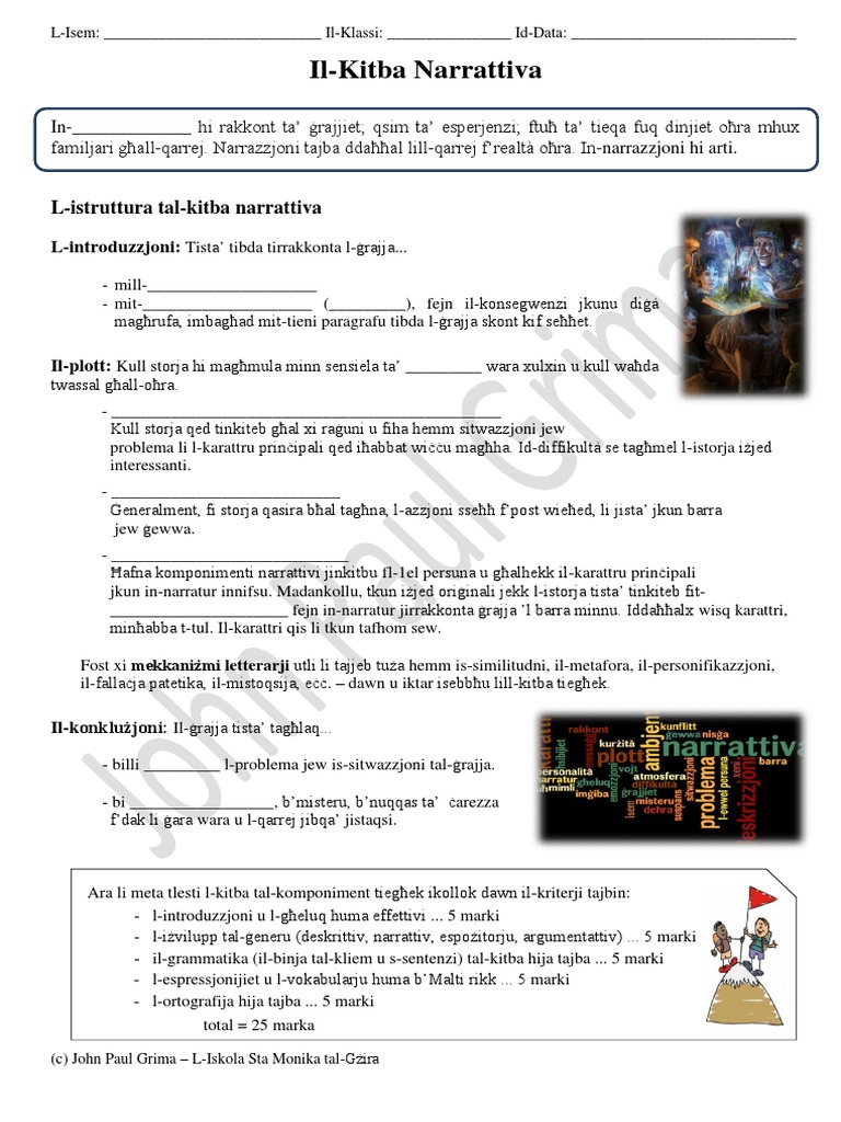 4.2 Il-Kitba Narrattiva | PDF