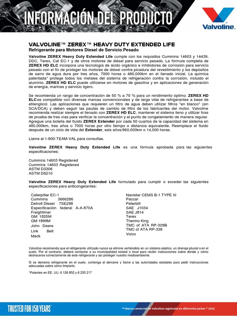 ZEREX Extended Life Heavy Duty | PDF