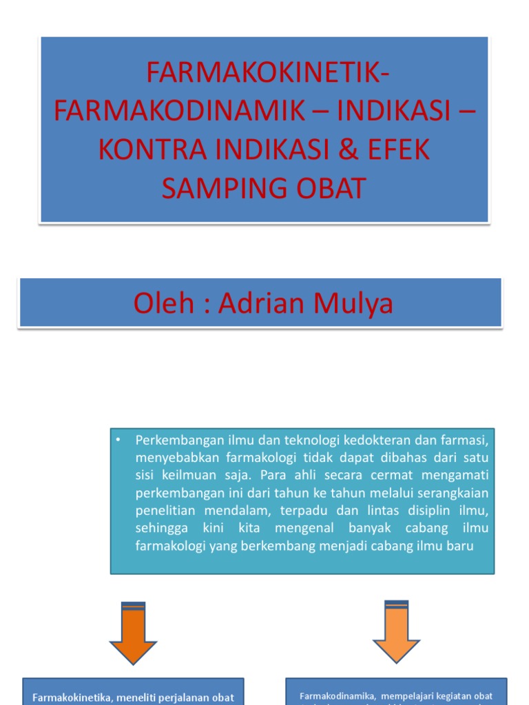 Farmako Kinetik Dan Farmako Dinamik | PDF