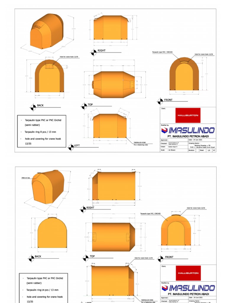 Tarpaulin - HALLIBURTON Wireline Drum | PDF