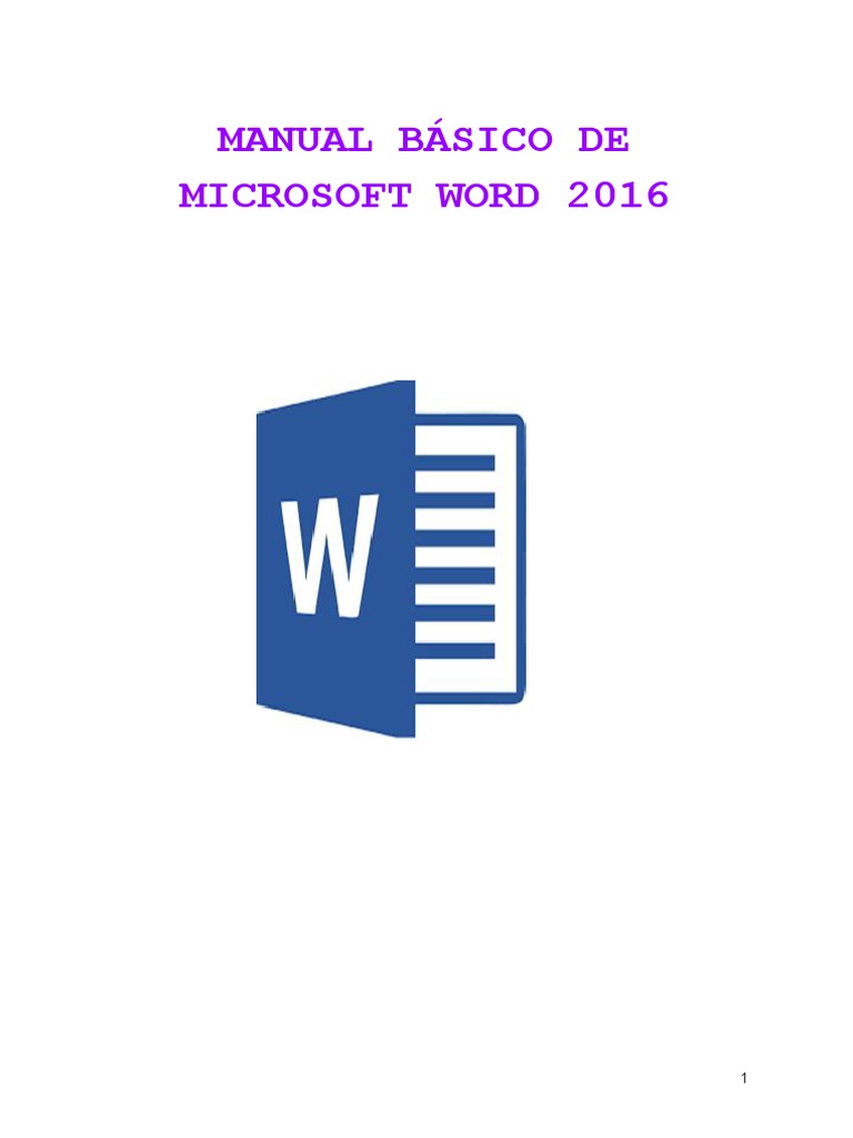 Introducción a Microsoft Word 2016 | PDF | Microsoft Word | Microsoft ...