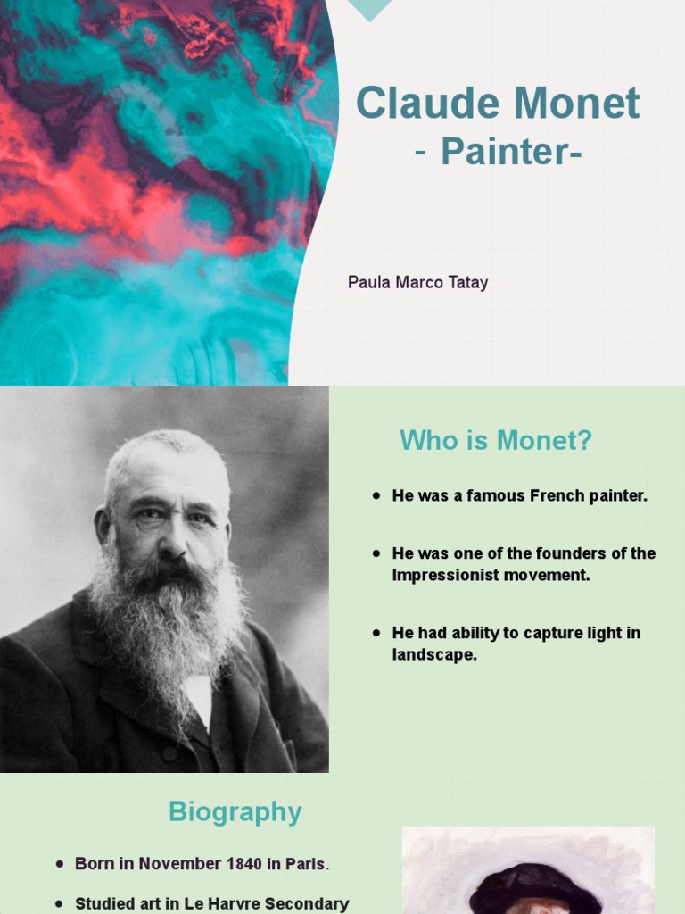 Claude Monet: Impressionist Pioneer | PDF