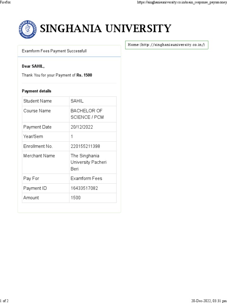 Main Response Payumoney | PDF