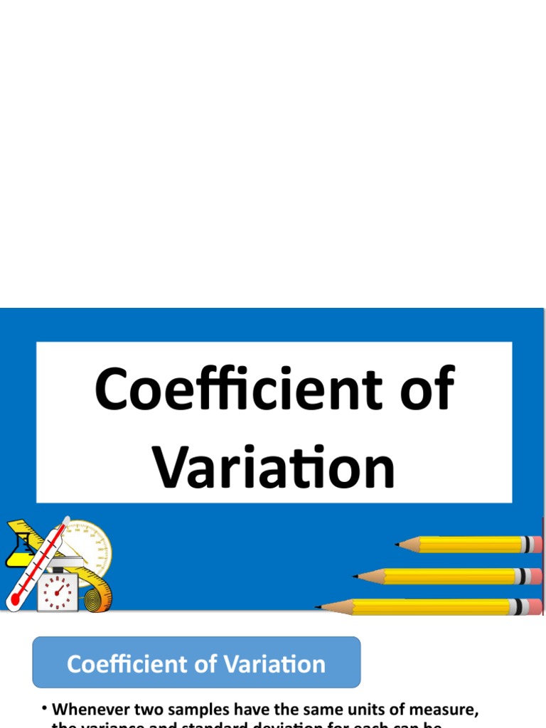 Coefficient Variation | PDF Coefficient Variation | PDF