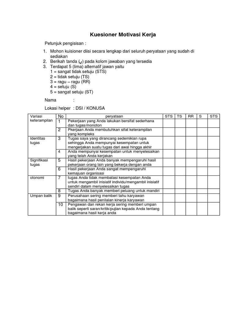 Motivasi Kerja Karyawan | PDF