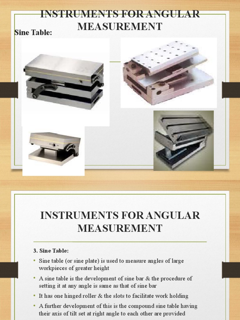 Instruments For Angular Measurement | PDF | Angle | Metrology
