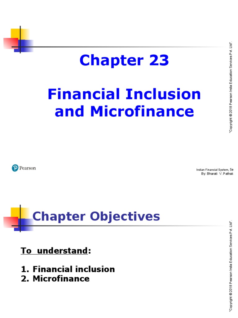 Chap 23 | PDF | Financial Inclusion | Microfinance