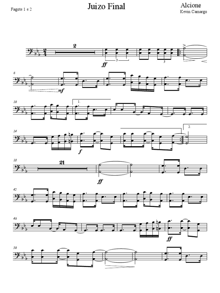04 Juizo Final - Fagote 1 e 2 | PDF