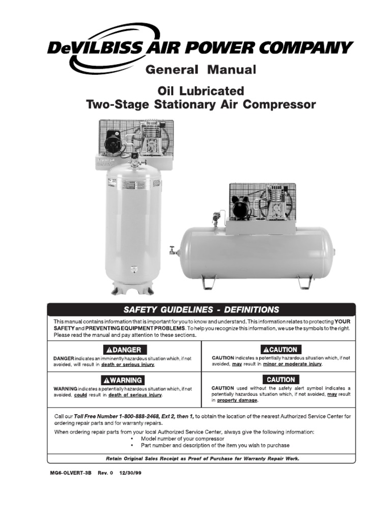 Devilbiss Air Compresor | PDF